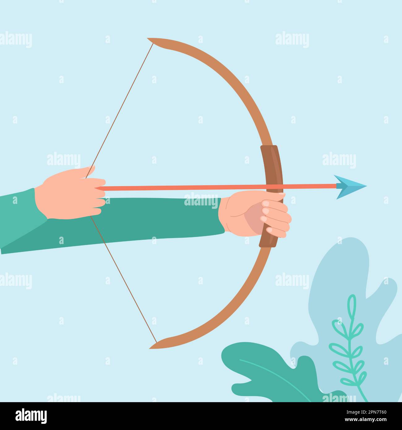 Hands pulling string Stock Vector Images - Alamy