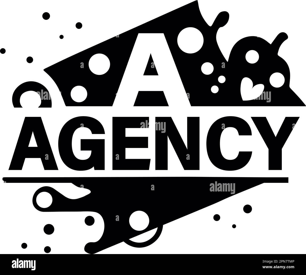 Creative design agency logo vector illustration Stock Vector Image ...