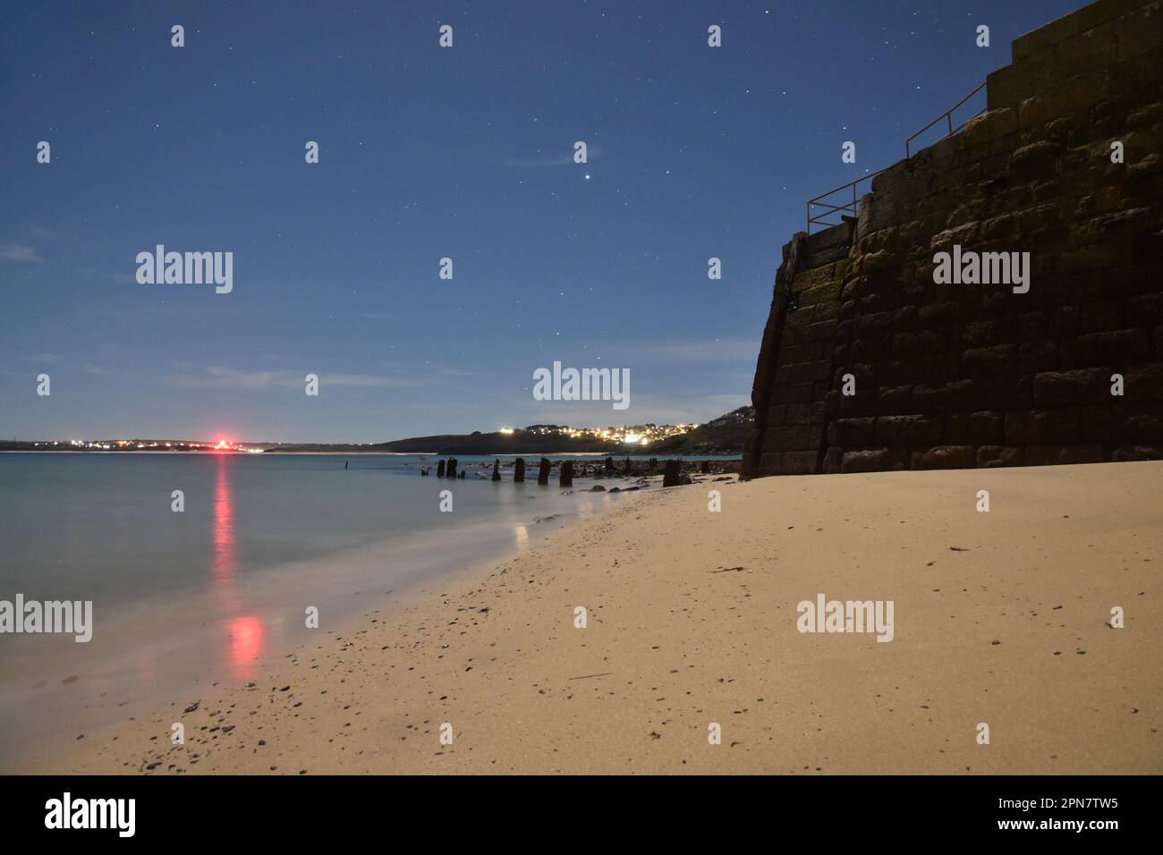 Bamaluz Beach Nightscape 3750 Stock Photo - Alamy