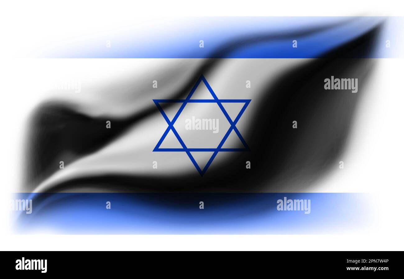 White background with torn Israel flag. 3d illustration Stock Photo - Alamy