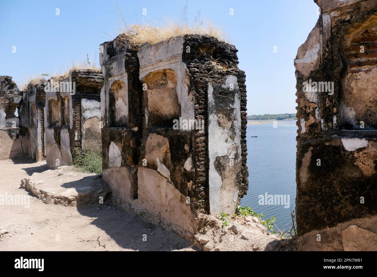 2 April 2023, Pedgaon, Maharashtra, India, Bahadur Fort, There is a 2 ...