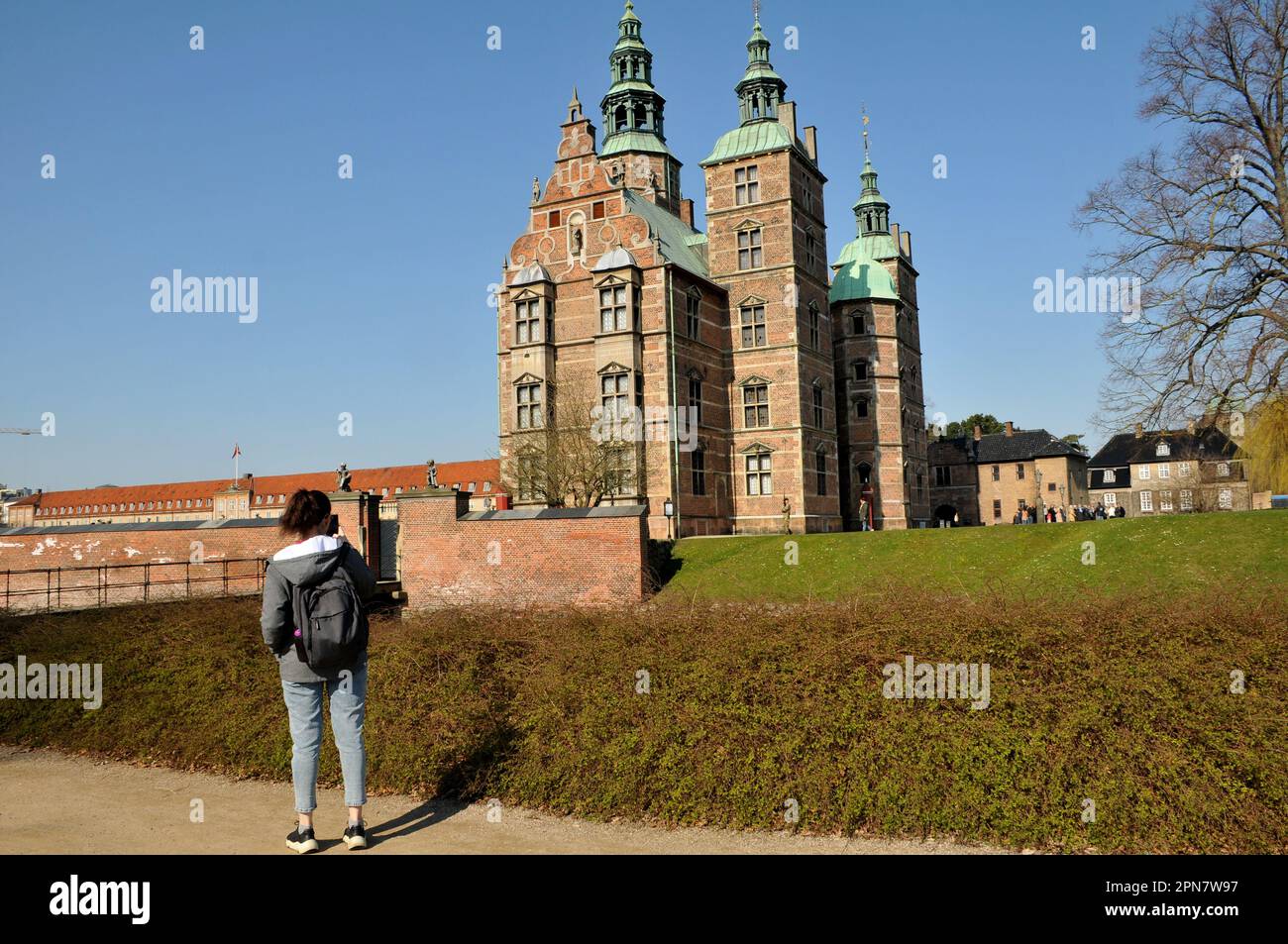 Copenhagen /Denmark/17 April 2023/Rosenborg castle in kongens have in ...