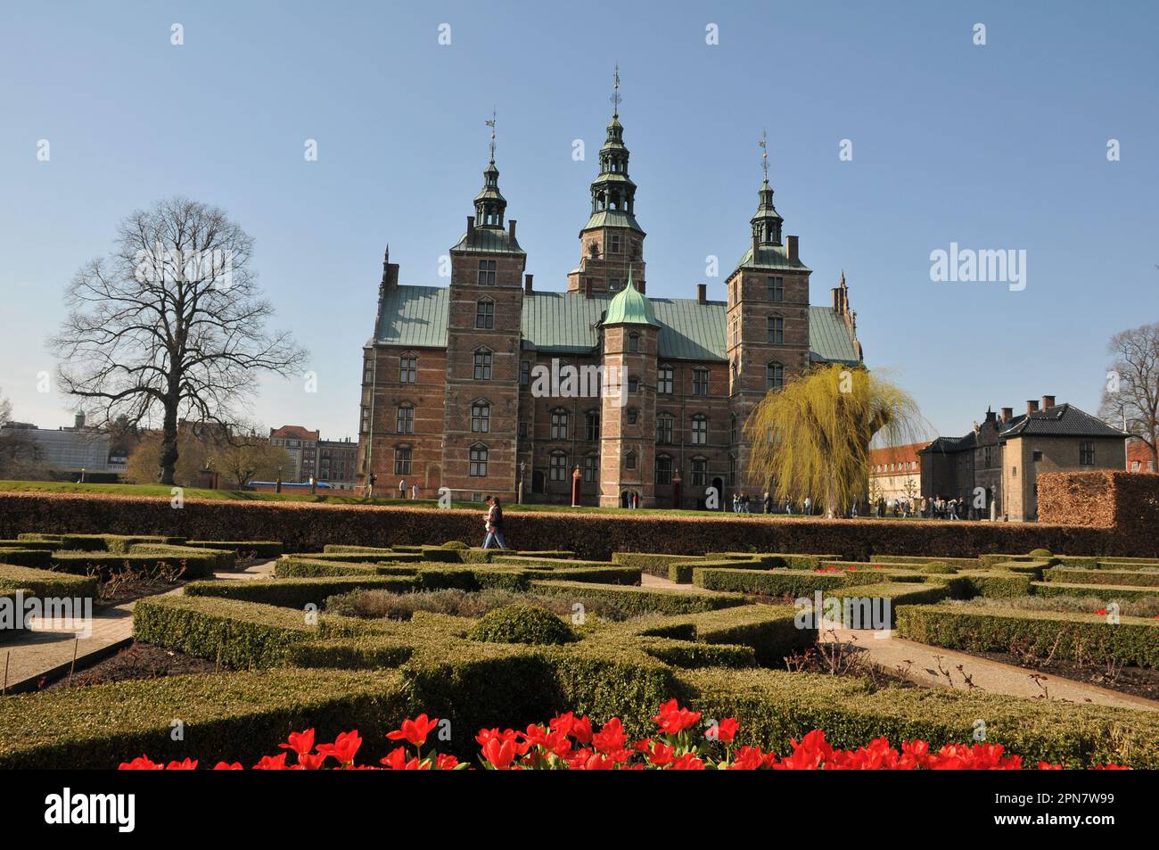 Copenhagen /Denmark/17 April 2023/Rosenborg castle in kongens have in ...