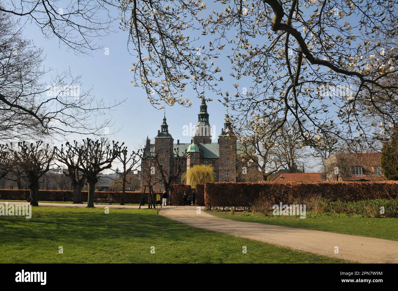 Copenhagen /Denmark/17 April 2023/Rosenborg castle in kongens have in ...