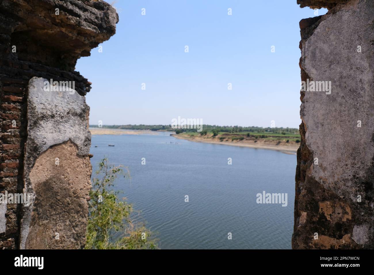 2 April 2023, Pedgaon, Maharashtra, India, Bahadur Fort, There is a 2 ...