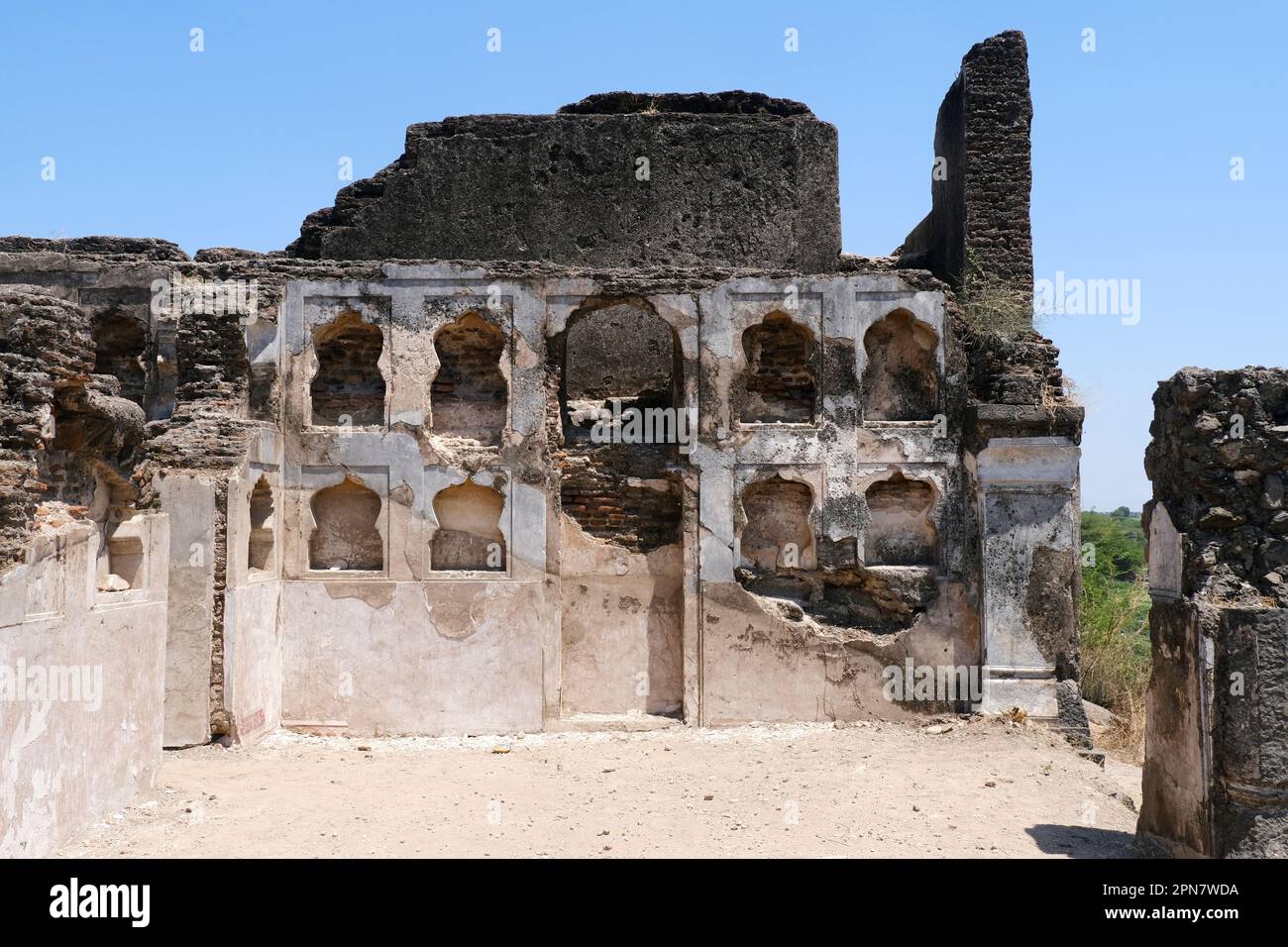 2 April 2023, Pedgaon, Maharashtra, India, Bahadur Fort, There is a 2 ...