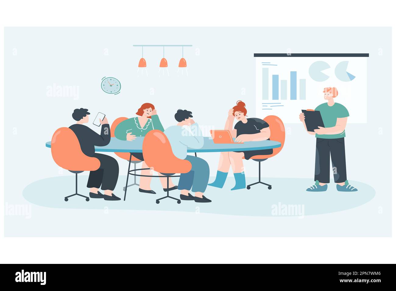 Boring lecture Stock Vector Images - Alamy