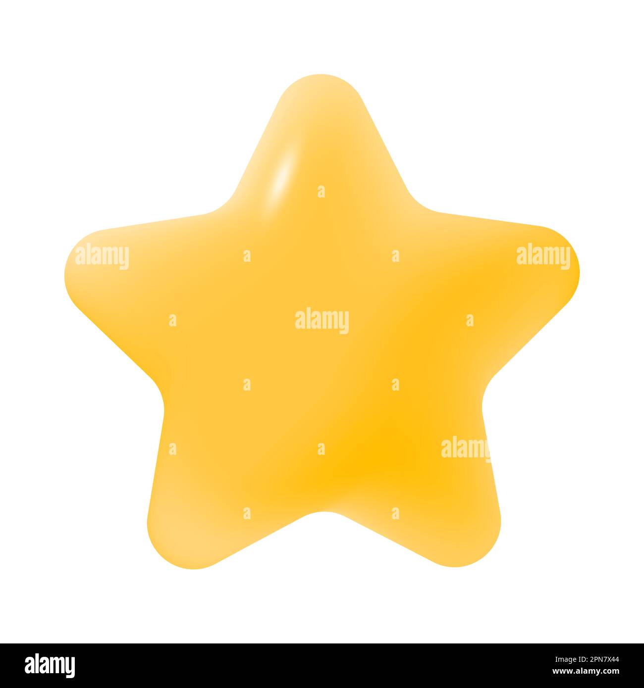 Three-dimensional shiny yellow star icon Stock Vector Image & Art - Alamy