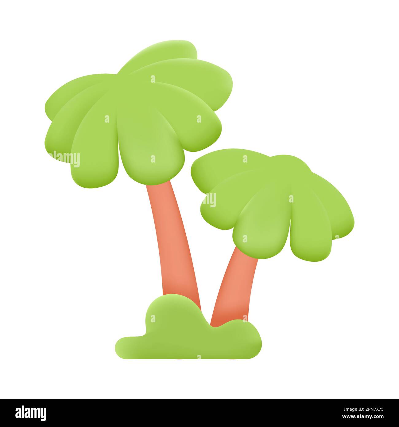 Two palm trees 3D icon Stock Vector Image & Art - Alamy