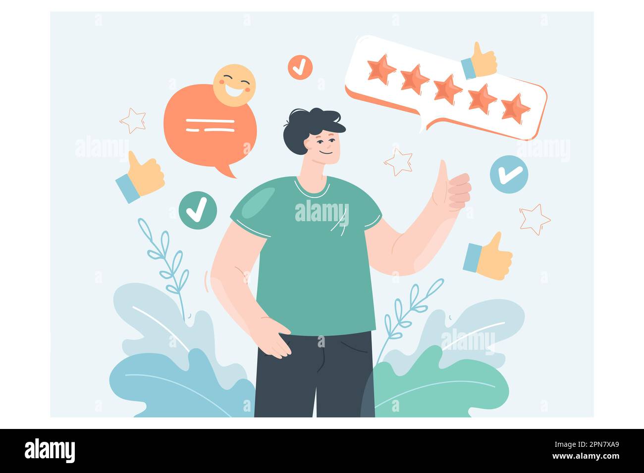 Sharing the experience Stock Vector Images - Alamy