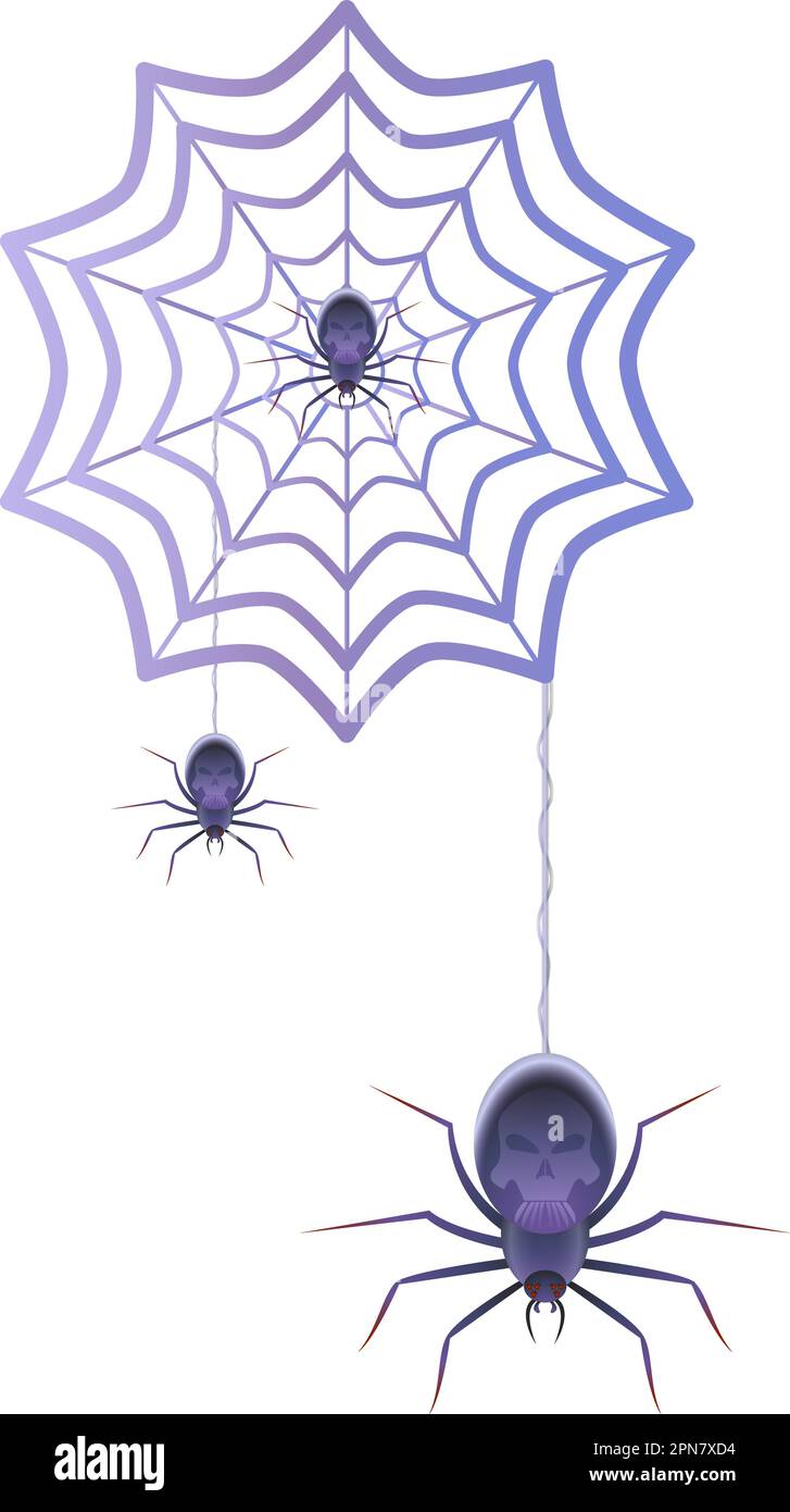 Purple Spider Web Clip Art