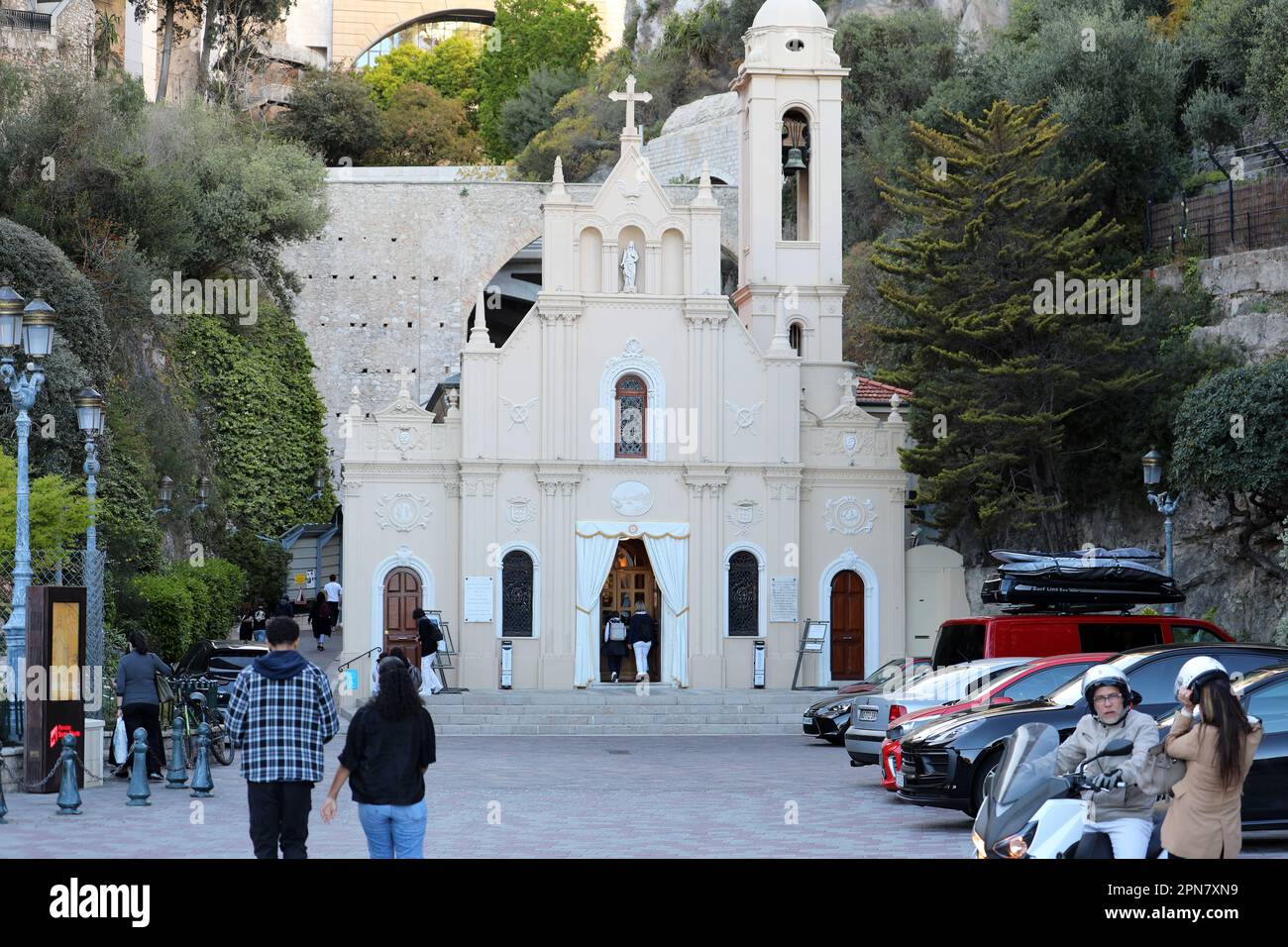 Monte-Carlo, Monaco - April 16, 2023: Captivating front view of the ...
