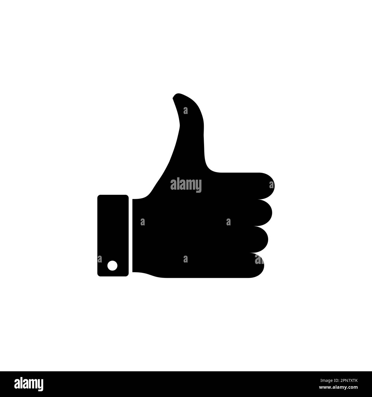 Like icon vector. Thumbs up icon vector. Hand like Stock Vector Image ...