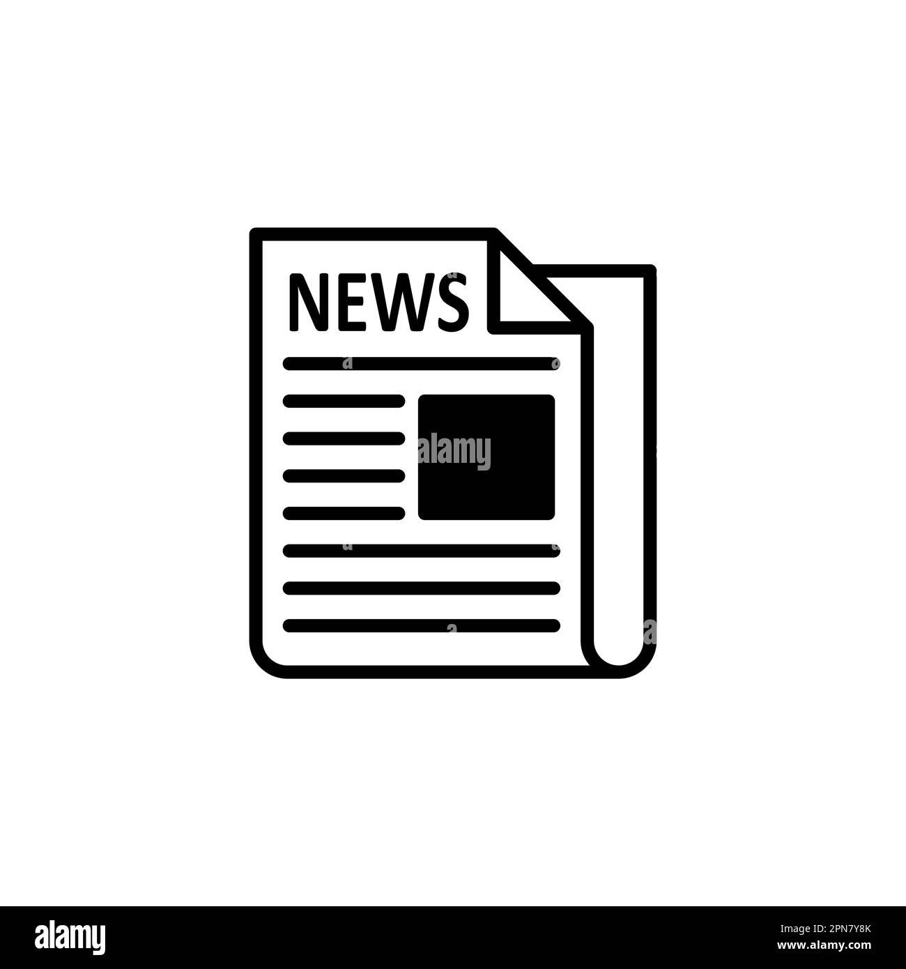 Newspaper icon vector. news paper vector sign Stock Vector Image & Art ...