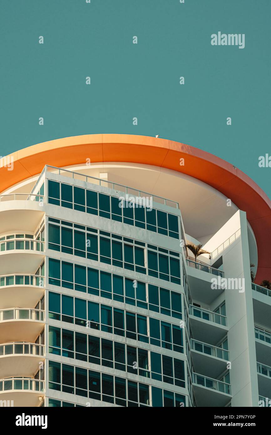 This image shows a contemporary high-rise hotel building Stock Photo ...