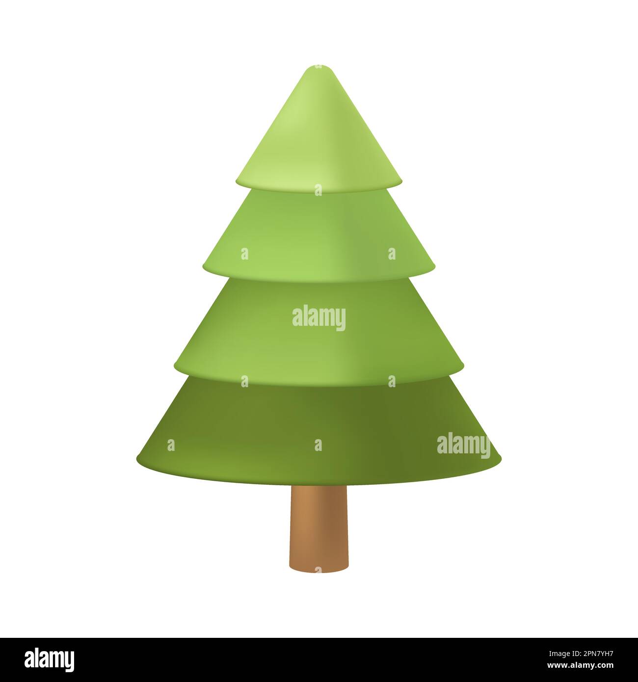 Green pine tree growing Stock Vector Images - Alamy