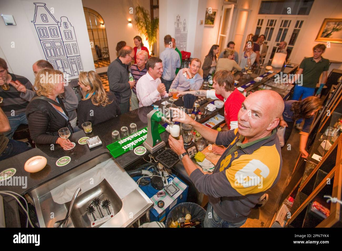 Argentina, Buenos Aires. Dutch owner of a pub called 'Doeidoei'(Byebye ...