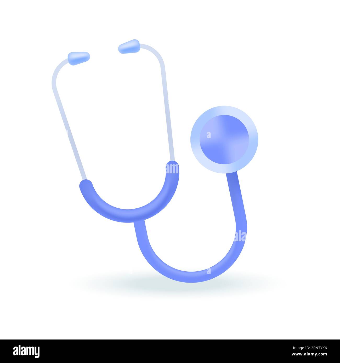Doctors blue stethoscope 3D icon Stock Vector Image & Art - Alamy