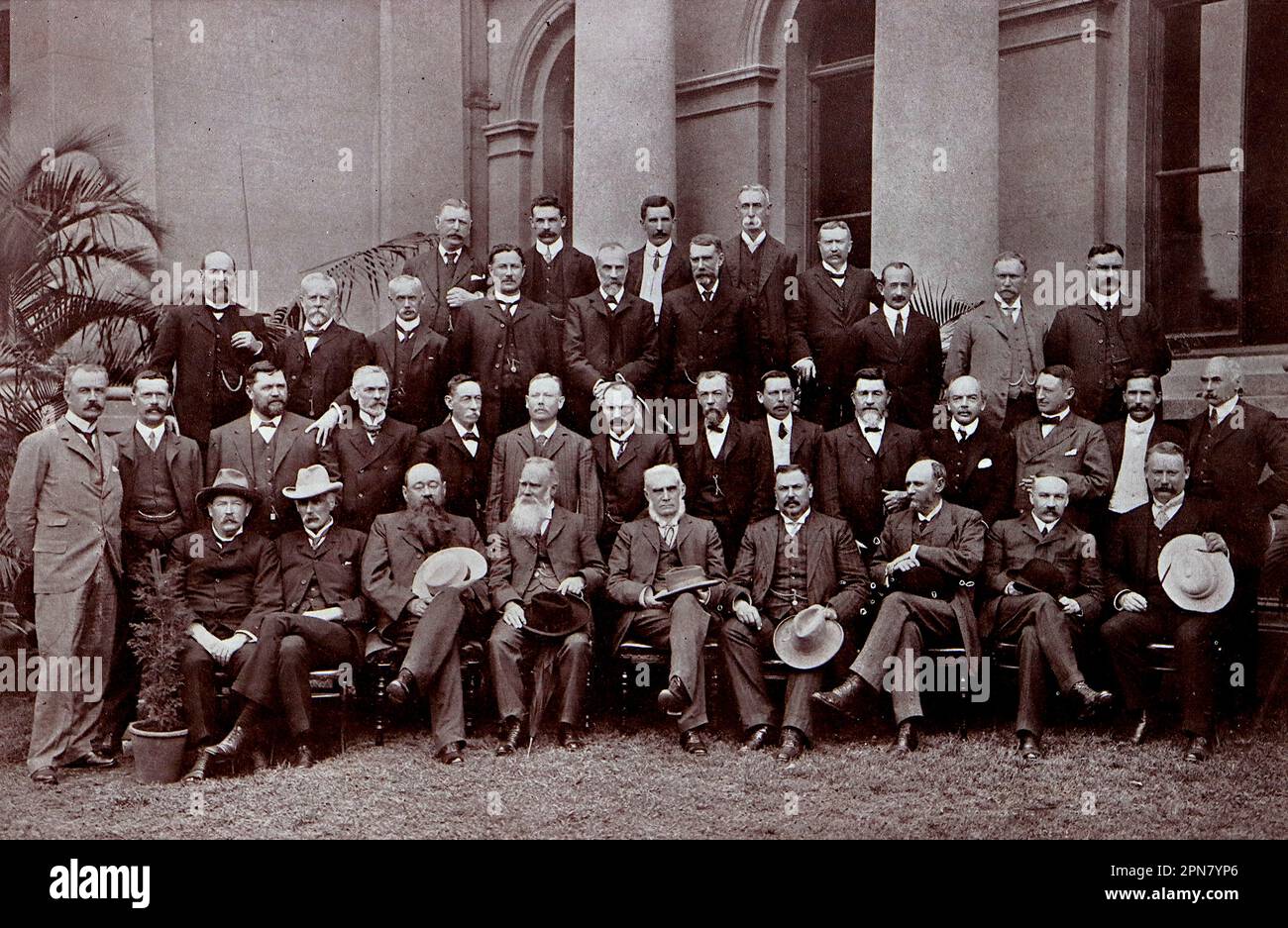 Members of the Closer Union Convention. Held in various South African cities in 1908 and 1909 ...