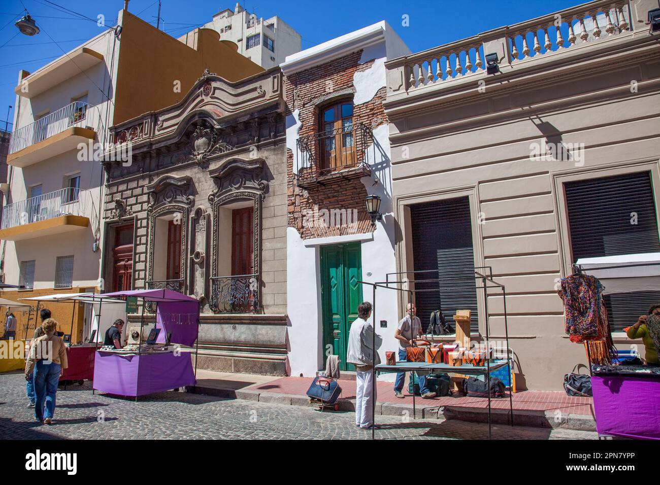 Argentina, Buenos Aires,SanTelmo quarter.The most narrow house in the ...