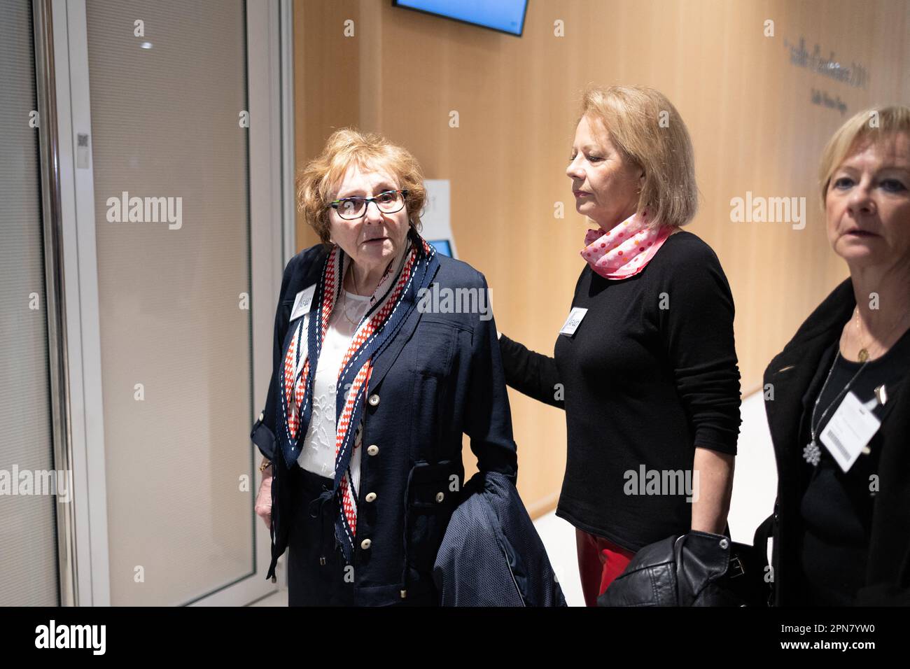 Paris, France. 17th Apr, 2023. Danielle Lamy, President of the ...