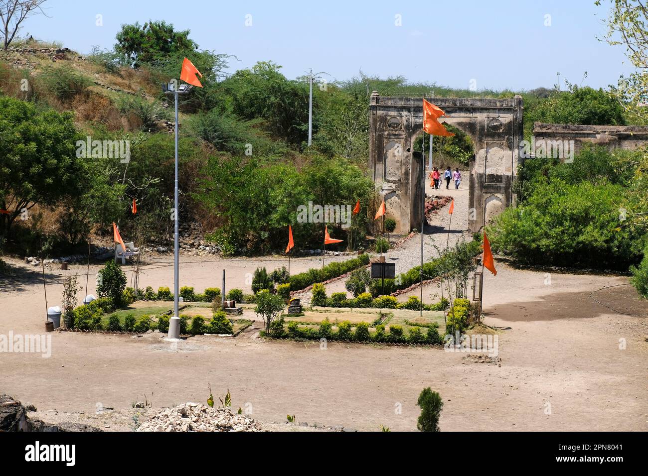 2 April 2023, Pedgaon, Maharashtra, India, Bahadur Fort, There is a 2 ...