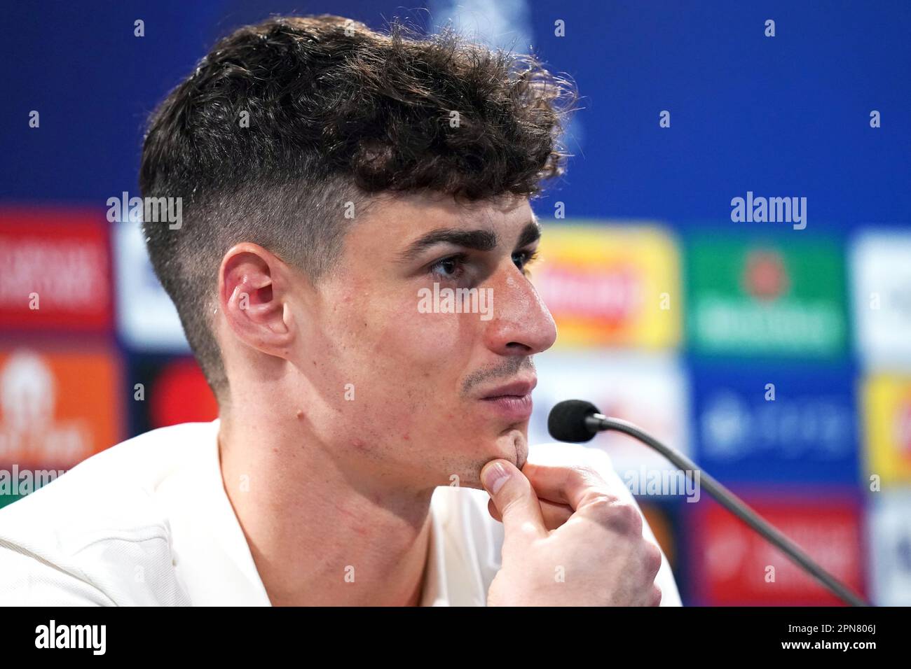 Chelsea goalkeeper Kepa Arrizabalaga during a press conference at ...