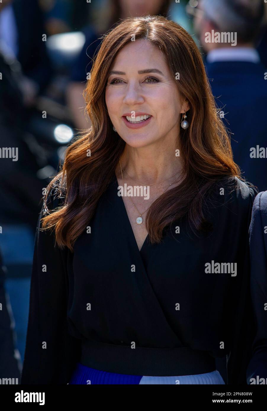 Milan, Italien. 17th Apr, 2023. Crown Princess Mary of Denmark at the ...