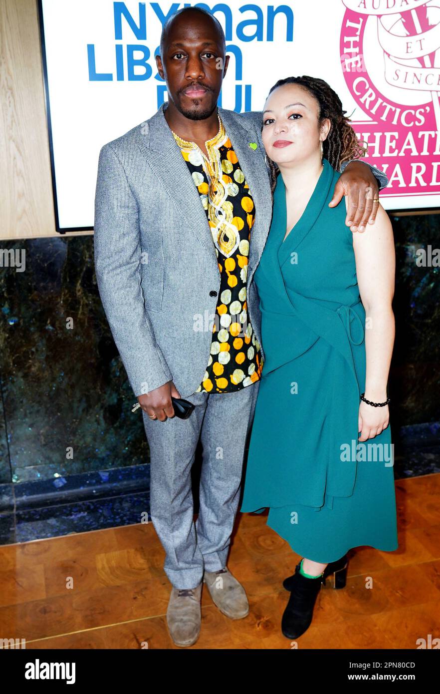Giles Terera and Lynette Linton attend the annual Critics' Circle ...