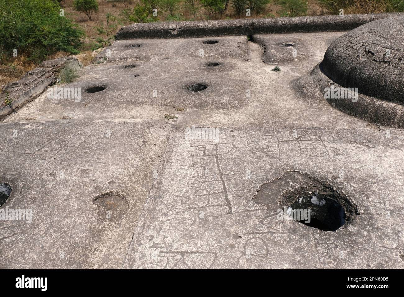2 April 2023, Pedgaon, Maharashtra, India, Bahadur Fort, There is a 2 ...