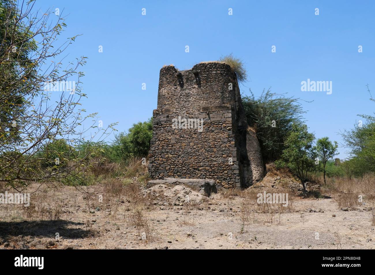 2 April 2023, Pedgaon, Maharashtra, India, Bahadur Fort, There is a 2 ...