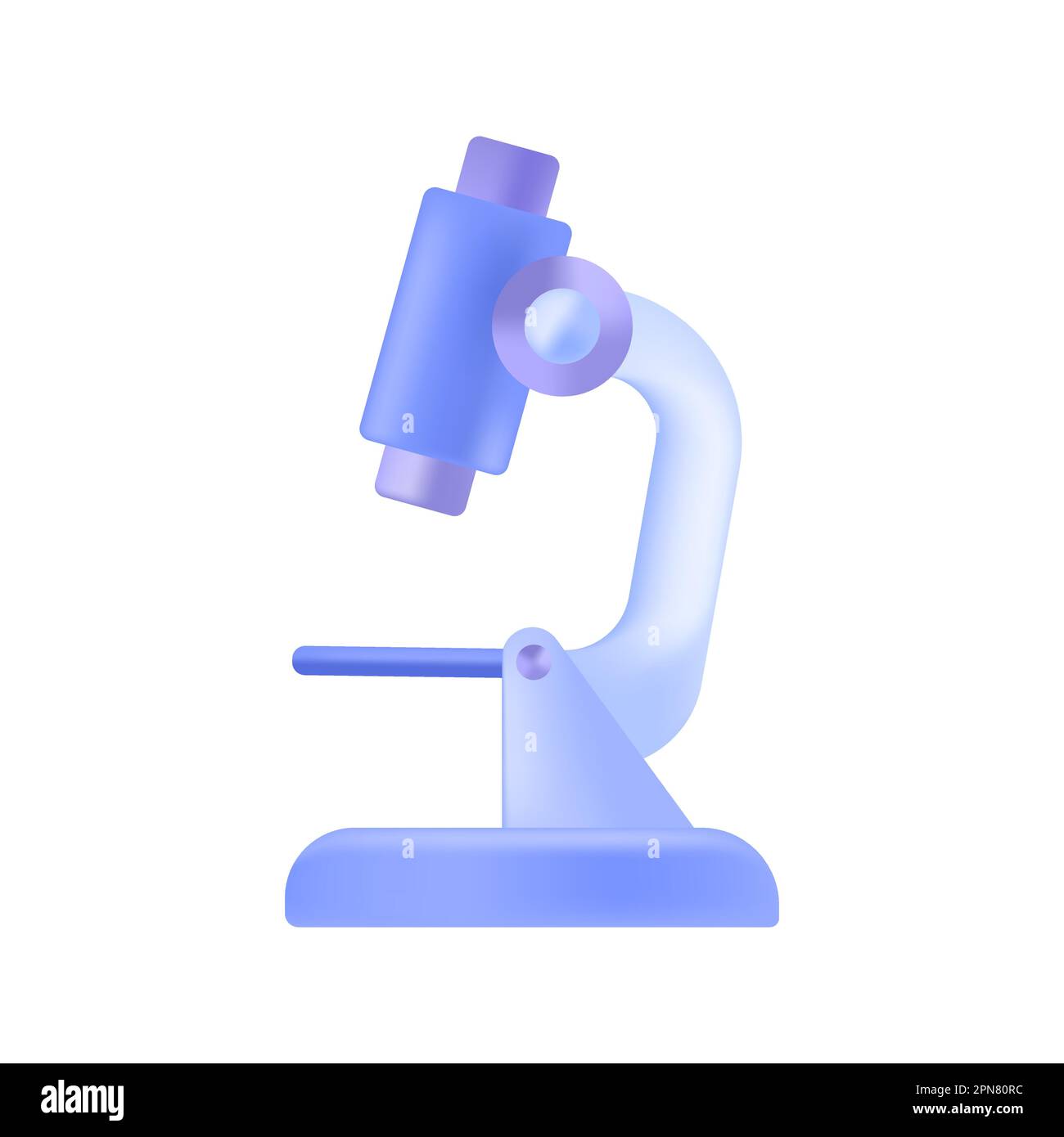 Blue lab microscope 3D icon Stock Vector Image & Art - Alamy