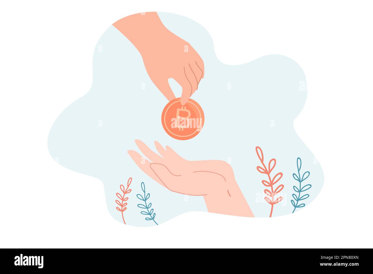 Giving one another Stock Vector Images - Alamy