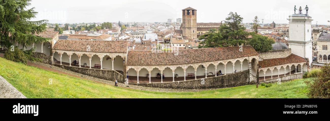 Overview of the arcades of the castle of Udine, Friuli Venezia Giulia ...