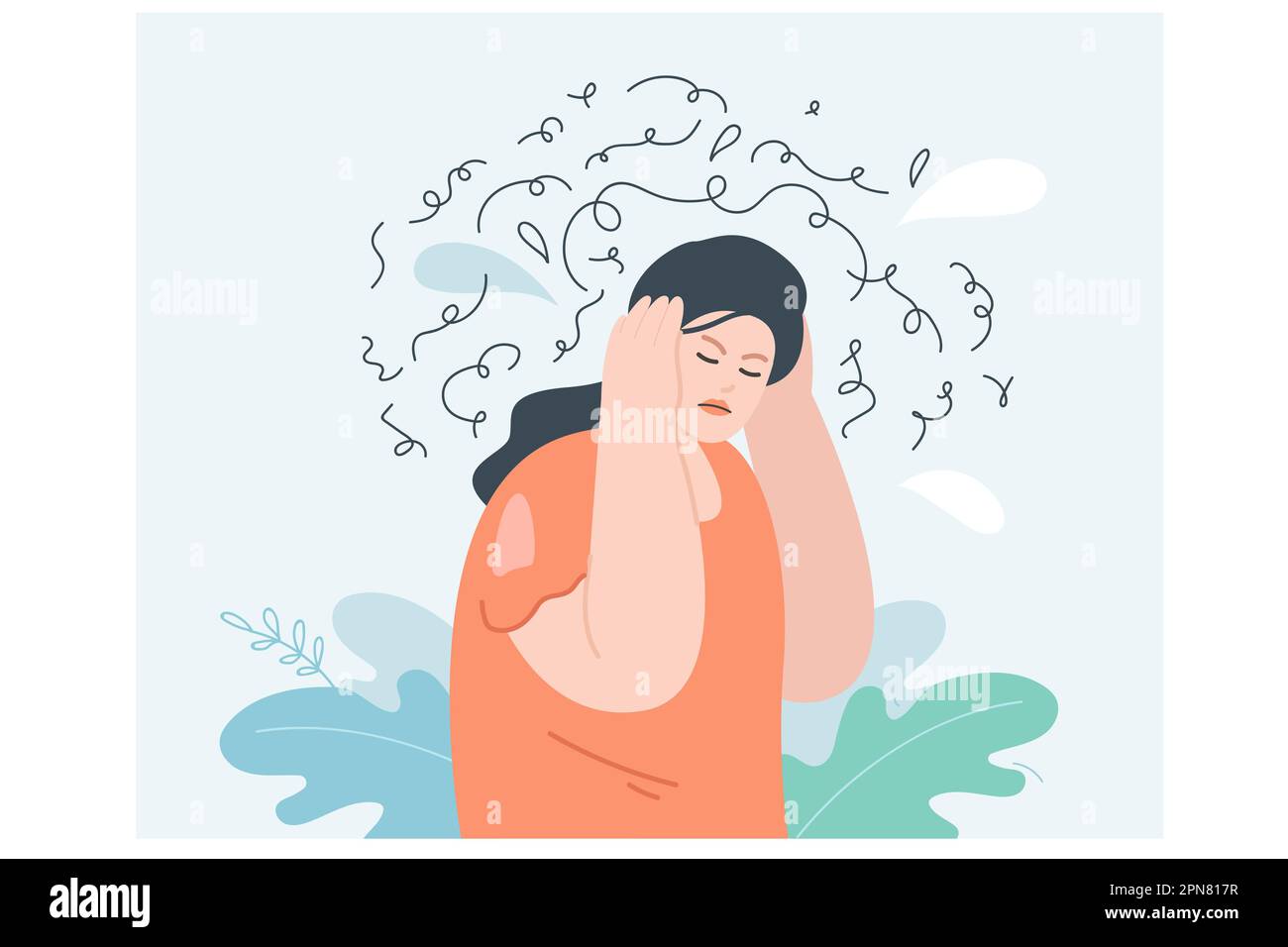 Stress illustration Stock Vector Images - Alamy