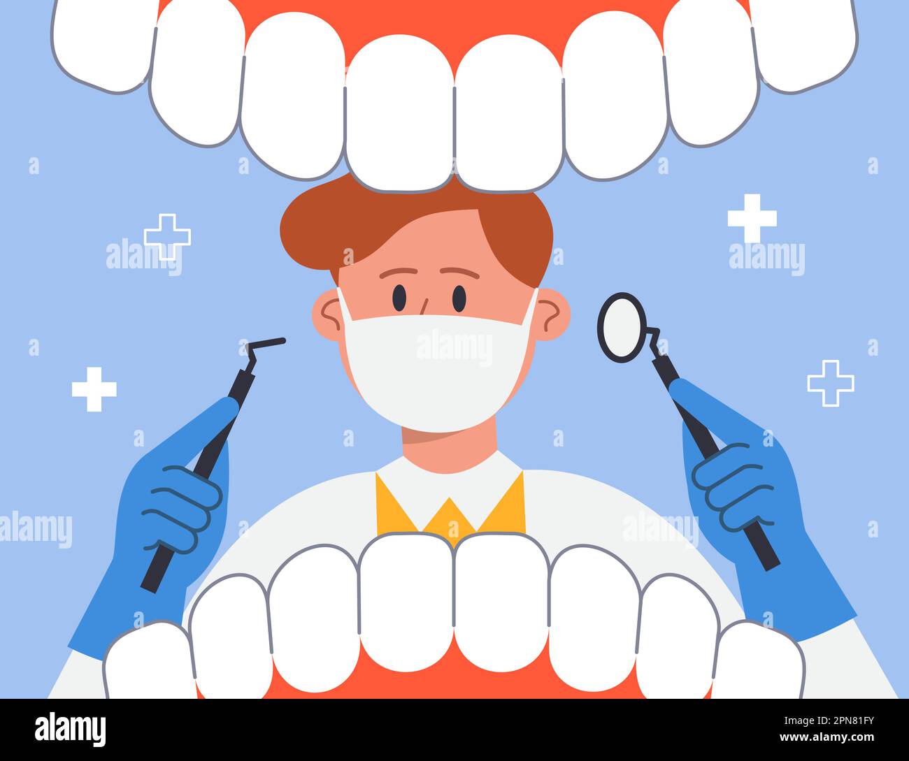 View man wearing mask Stock Vector Images - Alamy