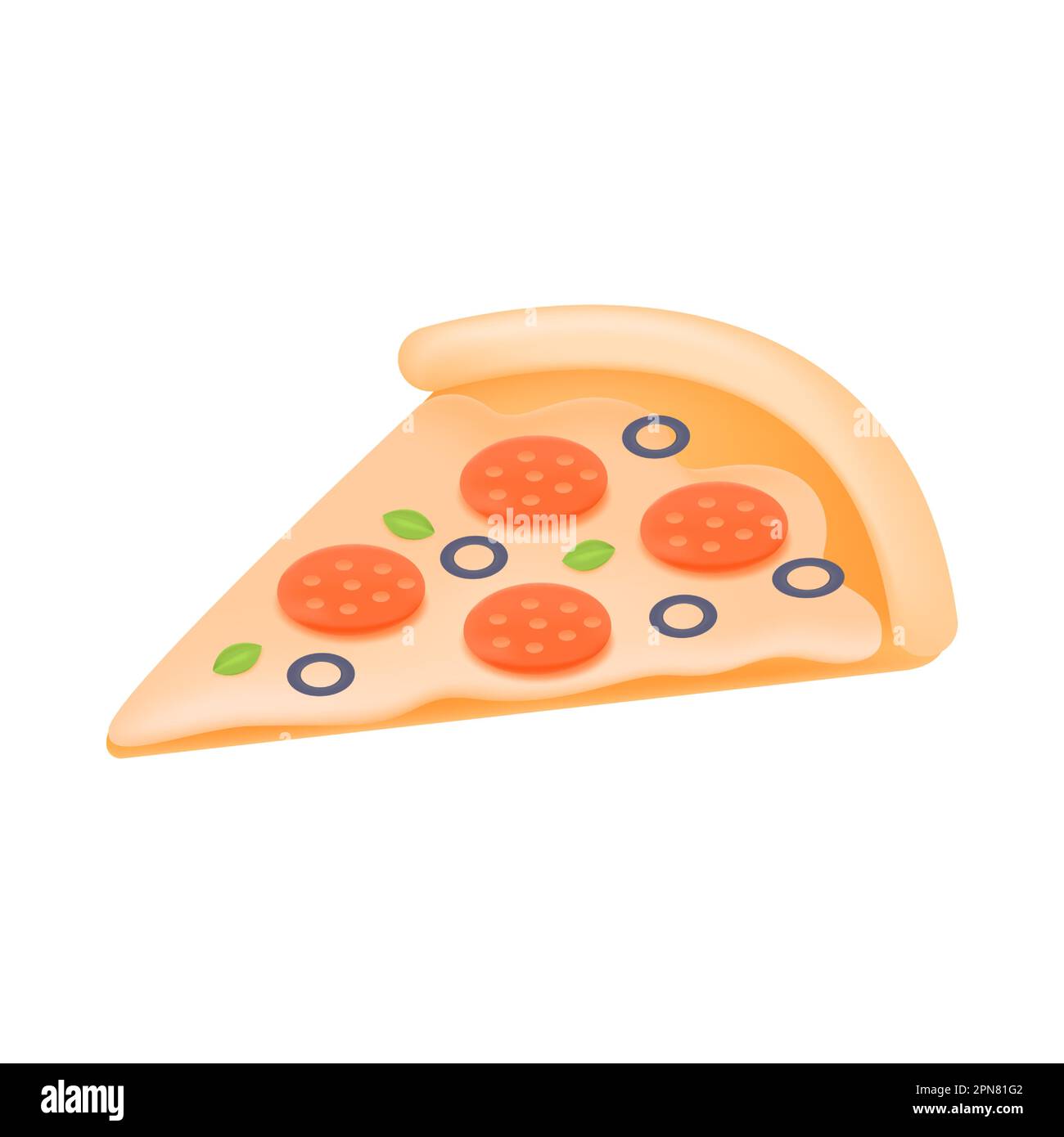 Pizza pepperoni takeaway slice Stock Vector Images - Alamy