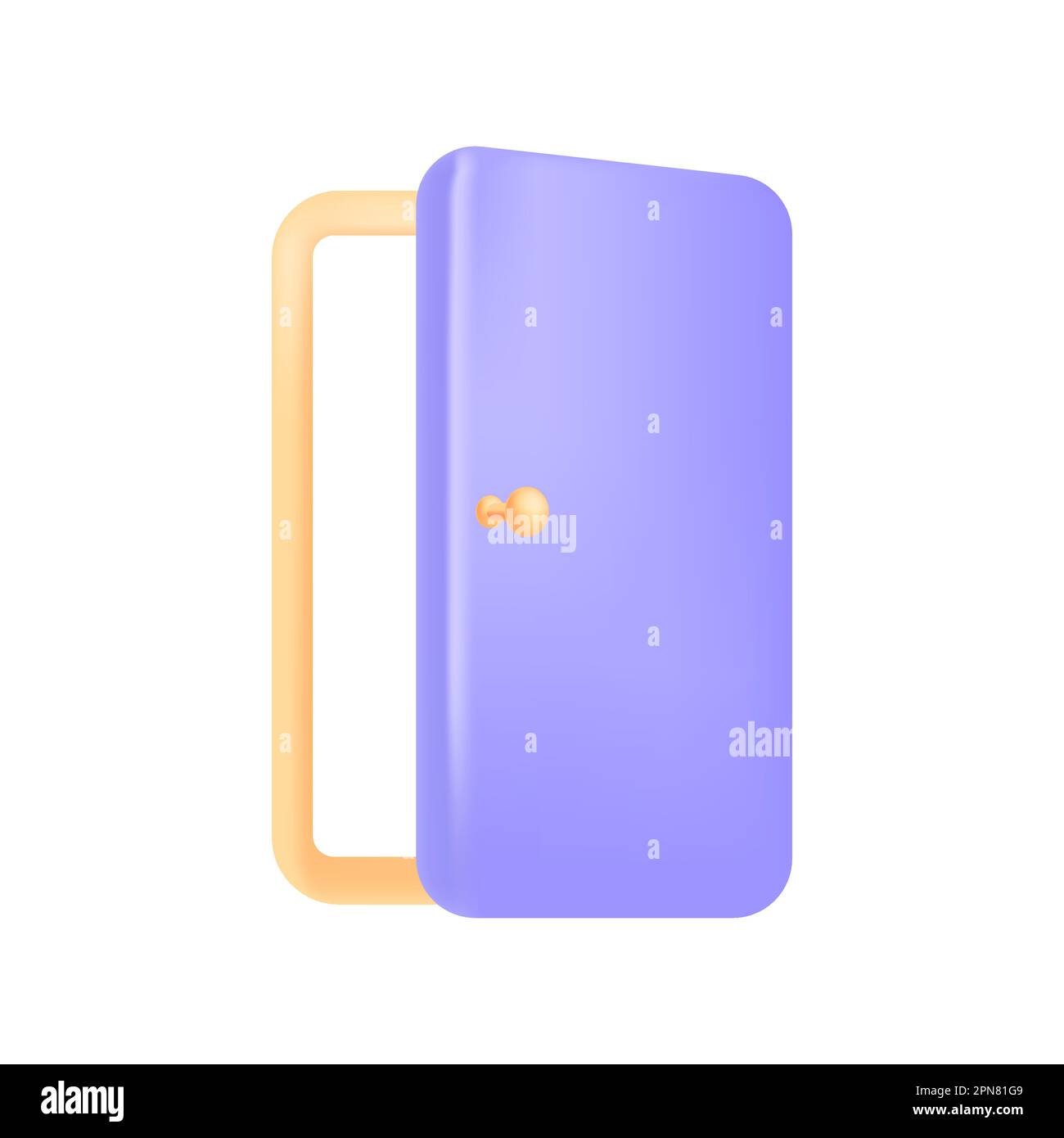 Closing opening door Stock Vector Images - Alamy