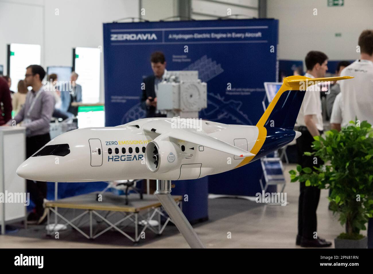 Farnborough Airport, Hampshire, UK. 17th Apr, 2023. Aerospace industry ...