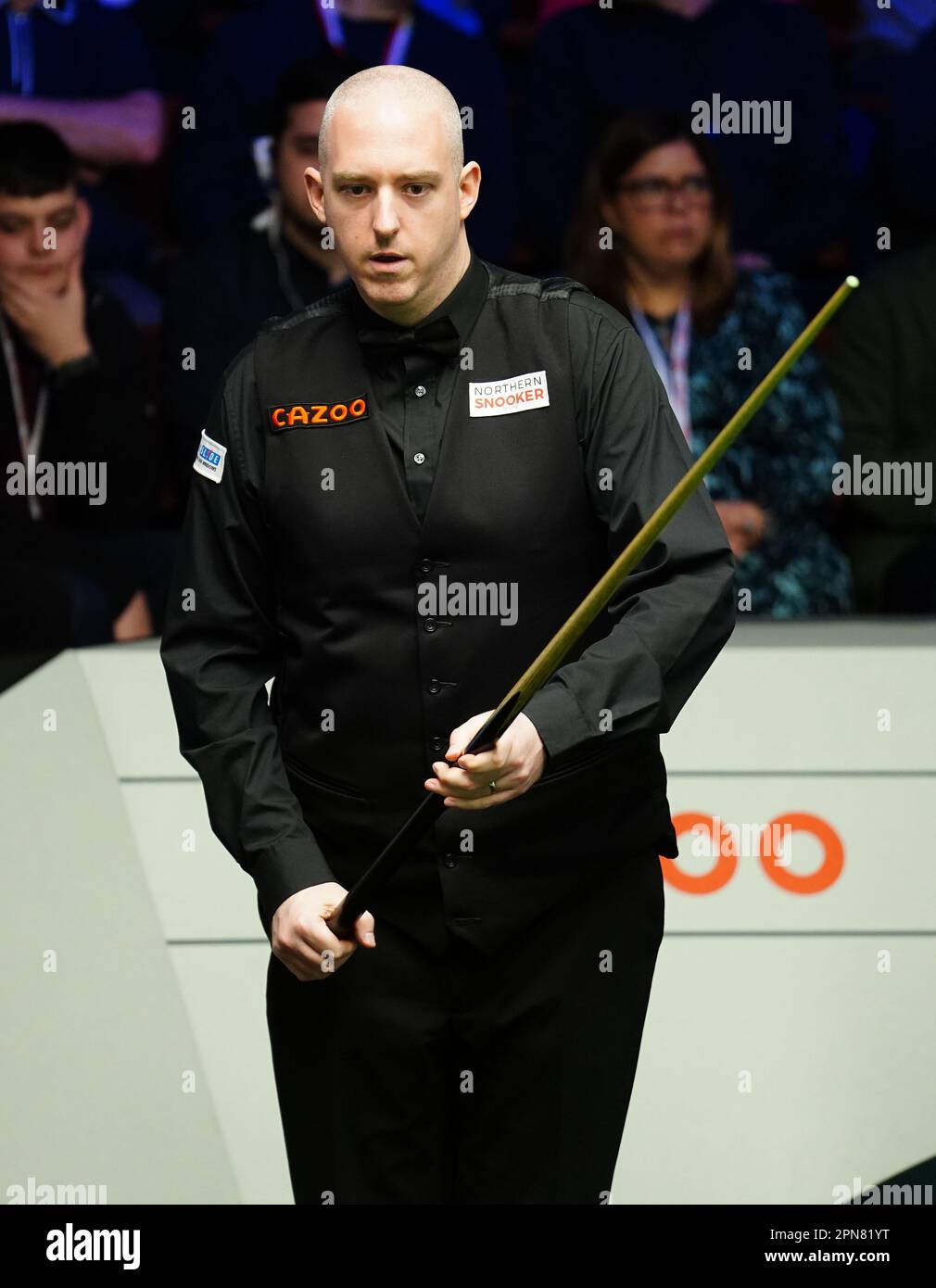 David Grace during his match with John Higgins during day three of the ...