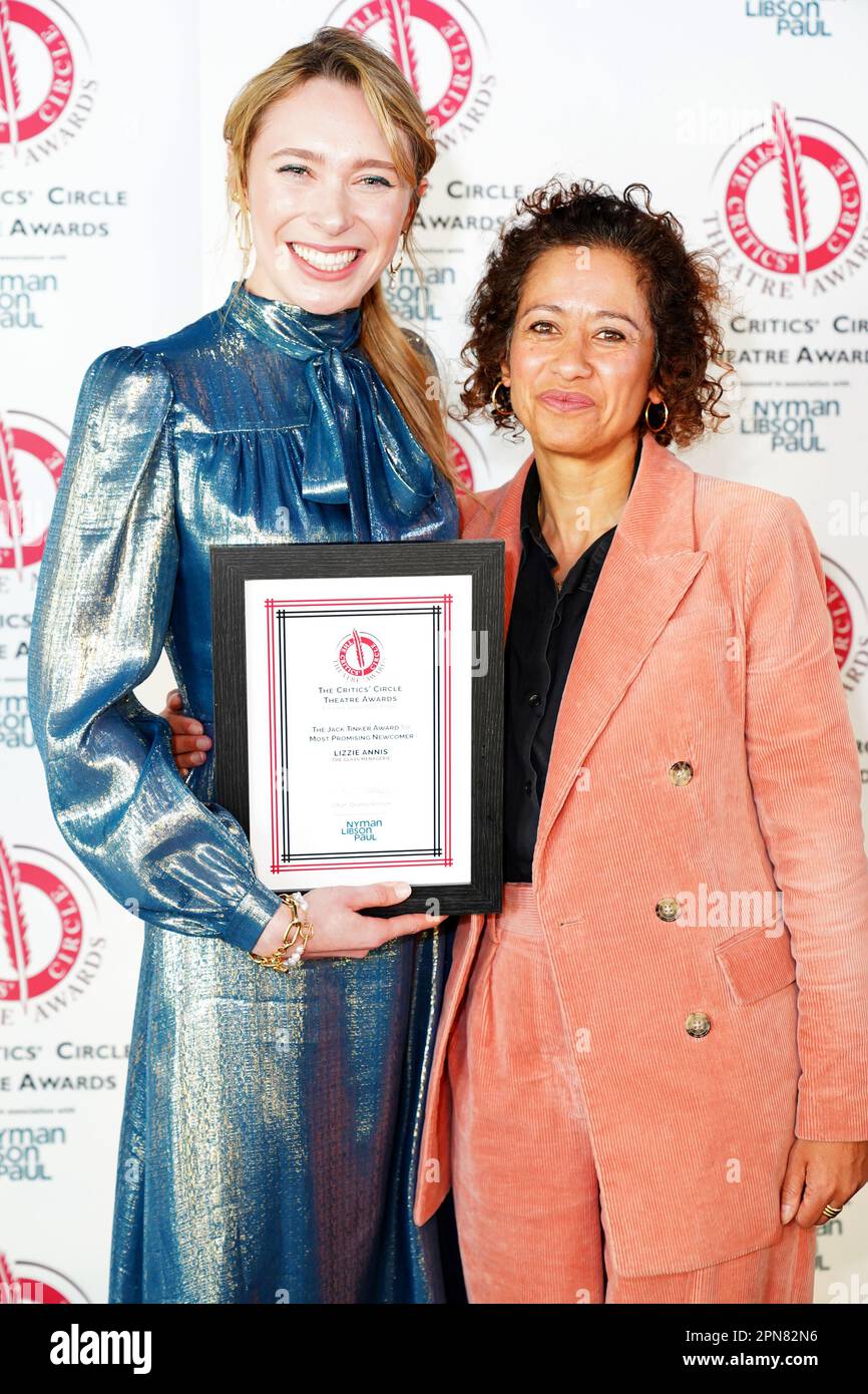 Samira Ahmed (right) with Lizzie Annis, winner of the 'Most Promising ...