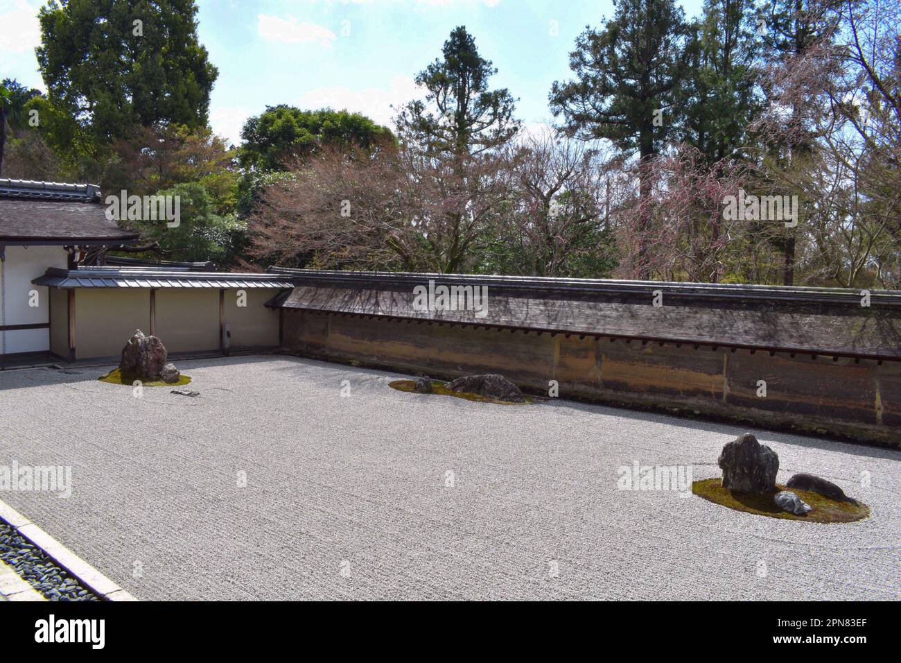 Kyoto, Japan - March 31st 2019, Ryoan-ji temple Stock Photo - Alamy
