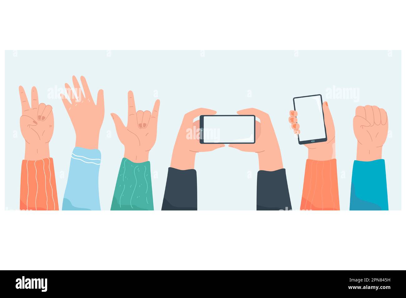 Taking photo of audience Cut Out Stock Images & Pictures - Alamy