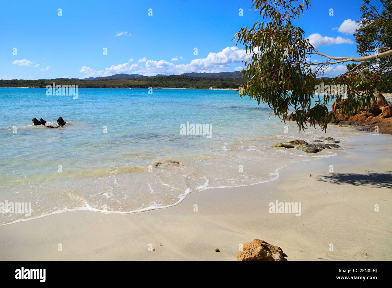 Beautiful view at the beach Capo Ceraso, Sardinia Stock Photo - Alamy