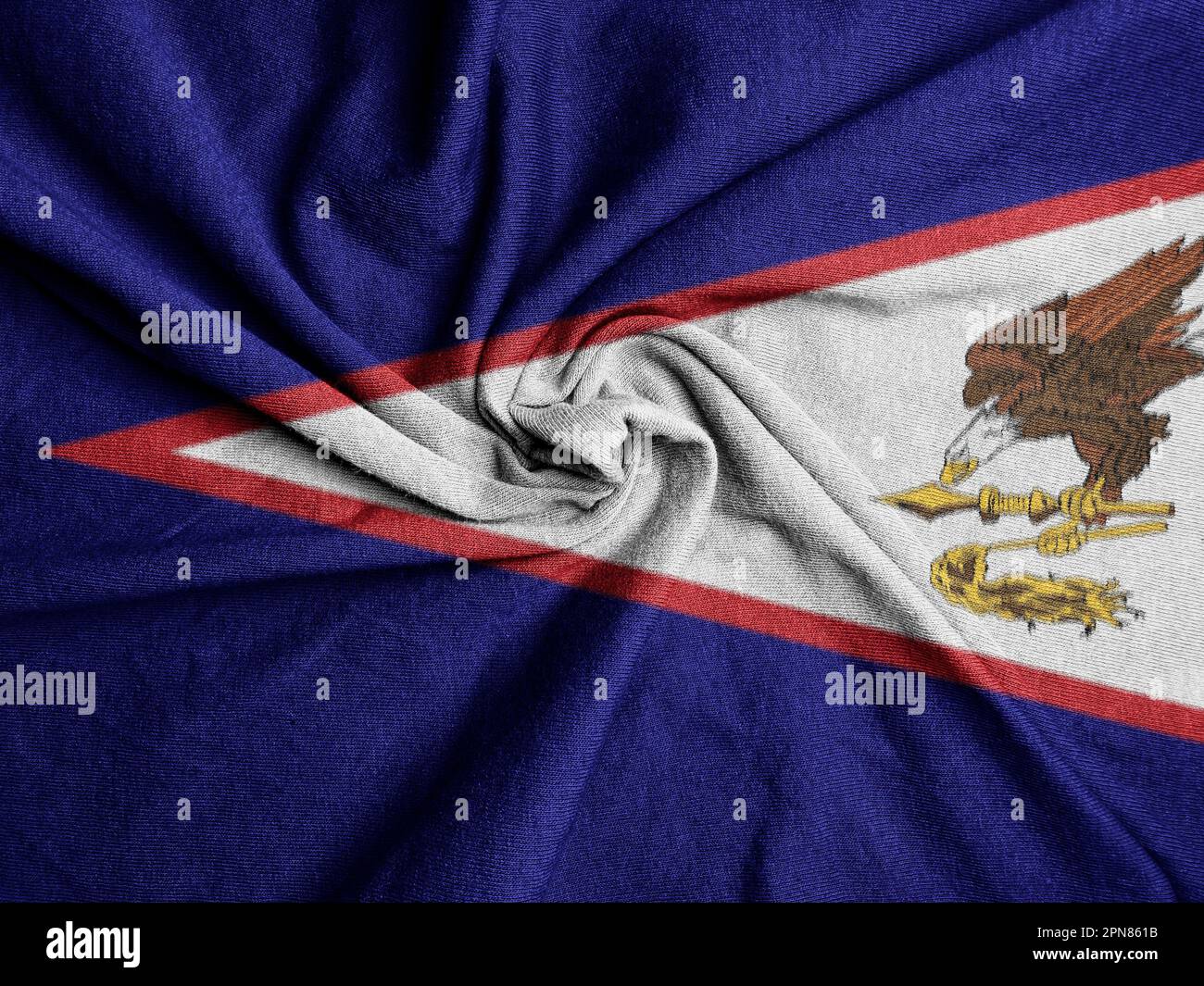 Fabric Flag of the American Samoa, National Flag of the American Samoa Stock Photo - Alamy