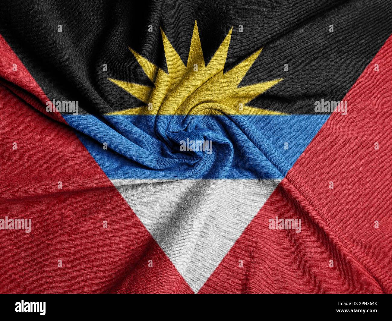 Fabric Flag of the Antigua and Barbuda, National Flag of the Antigua ...