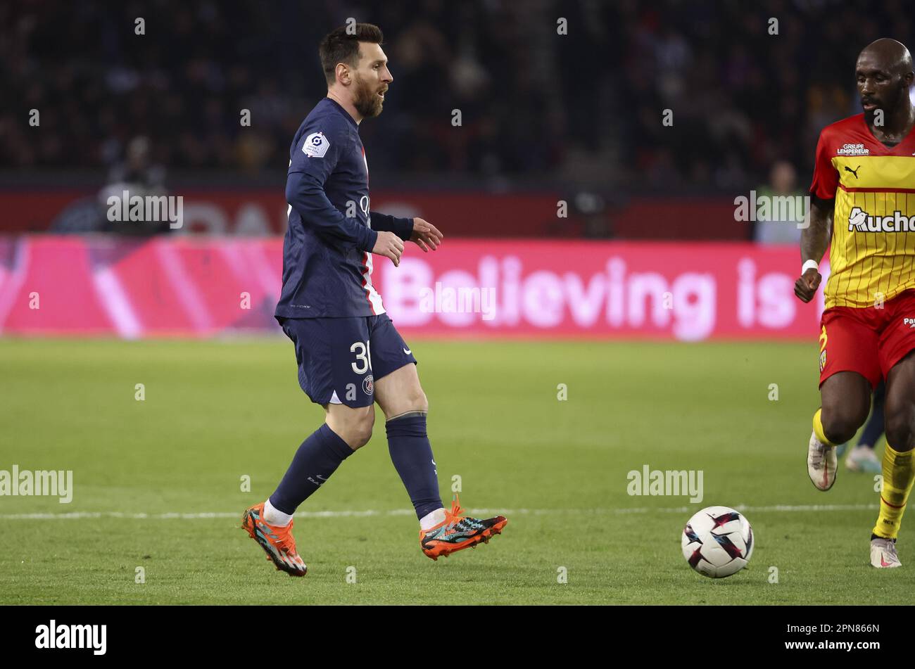 Lionel Messi of PSG during the French championship Ligue 1 football ...