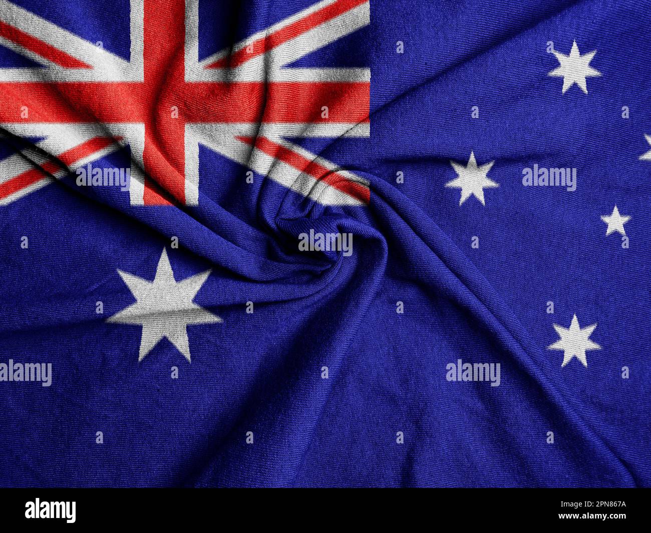 Fabric Flag of the Australia, National Flag of the Australia Stock ...