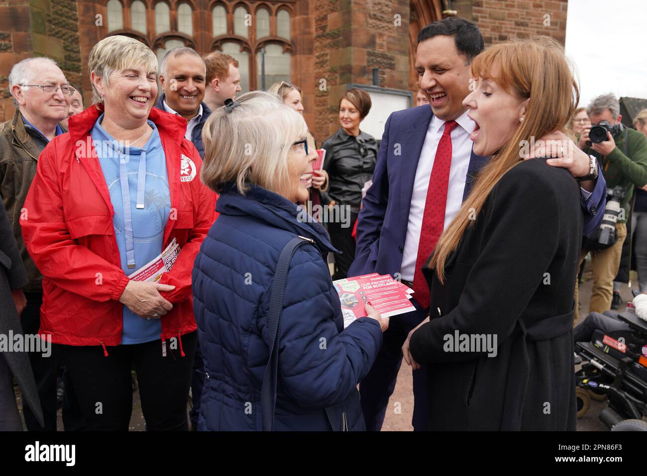 Labour Deputy Leader Angela Rayner And Scottish Labour Leader Anas