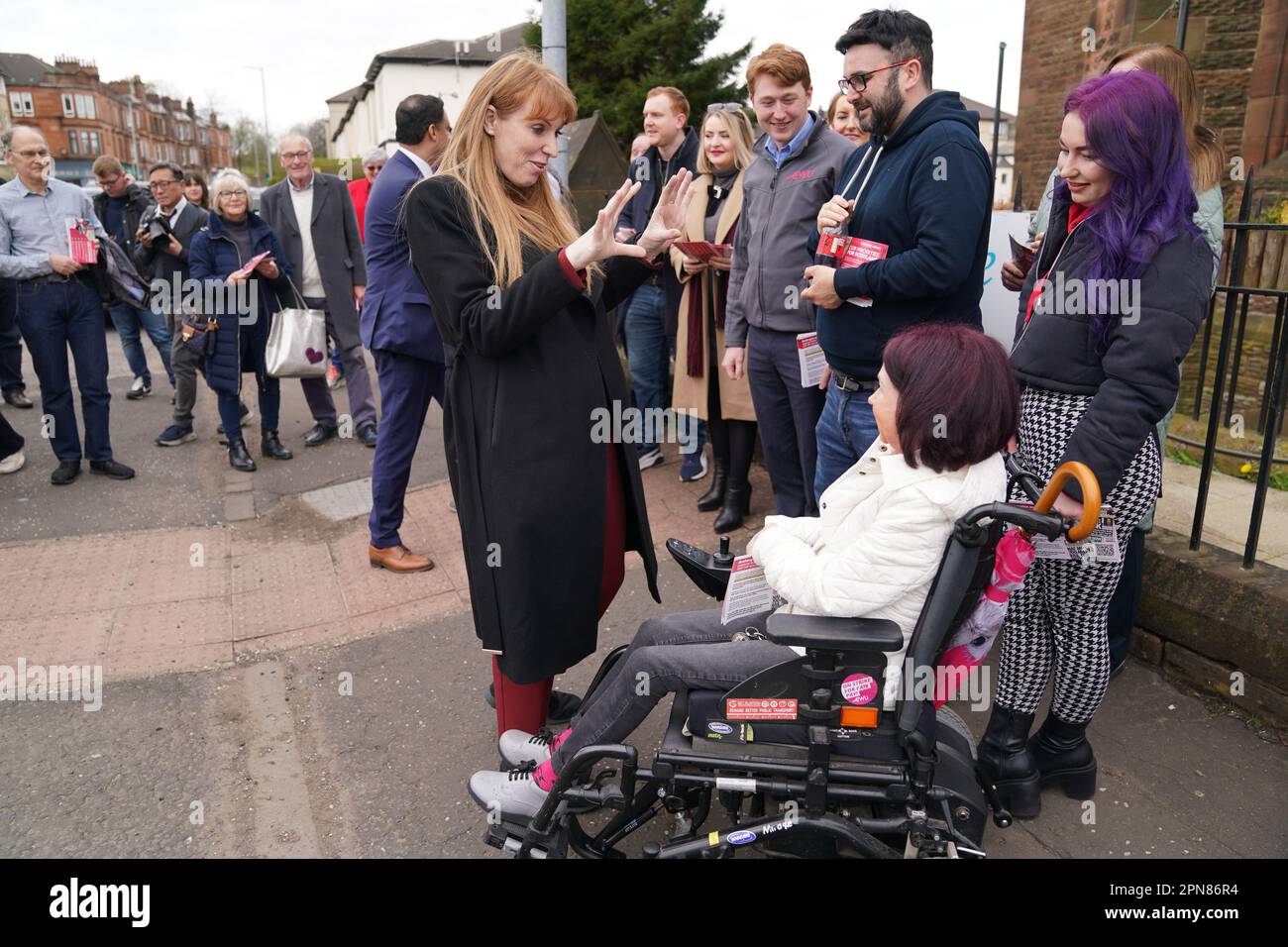 Labour deputy leader Angela Rayner and Scottish Labour leader Anas ...